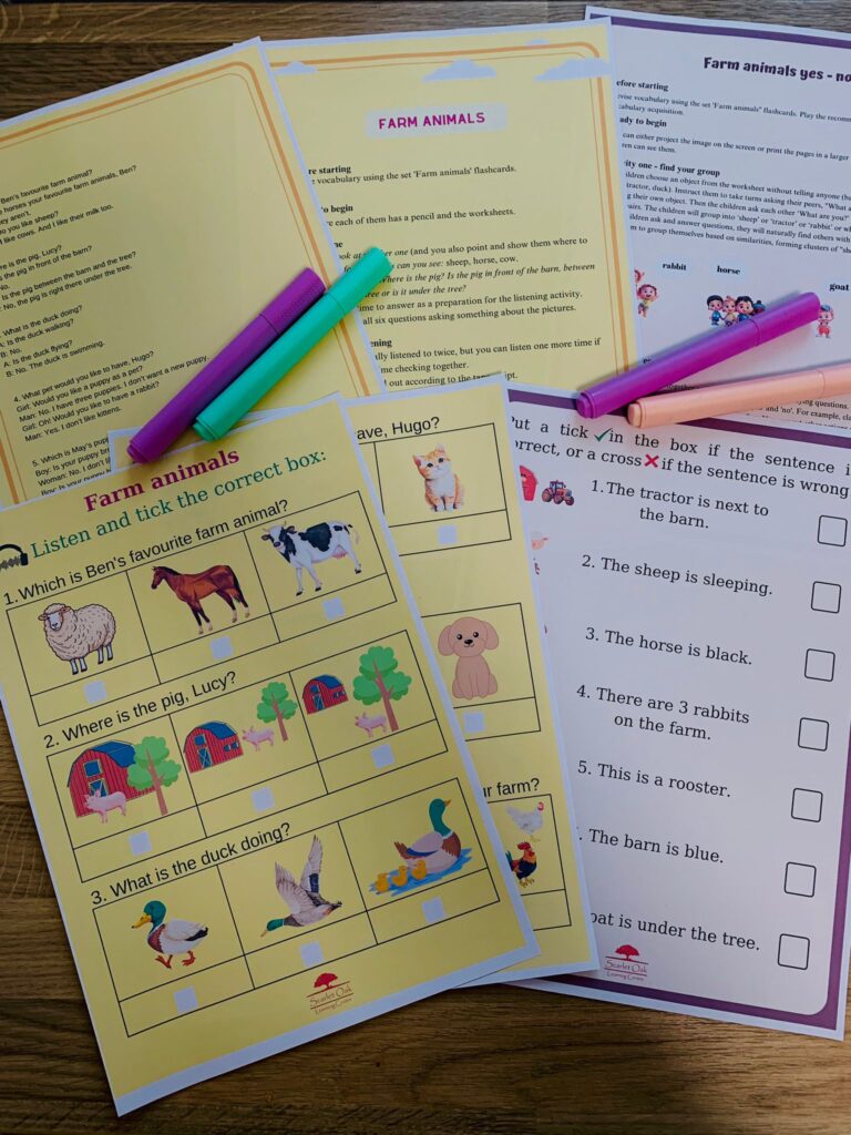 Farm Animals (Year 2 of study) - Plus Pack - Fise de Lucru in Limba ...
