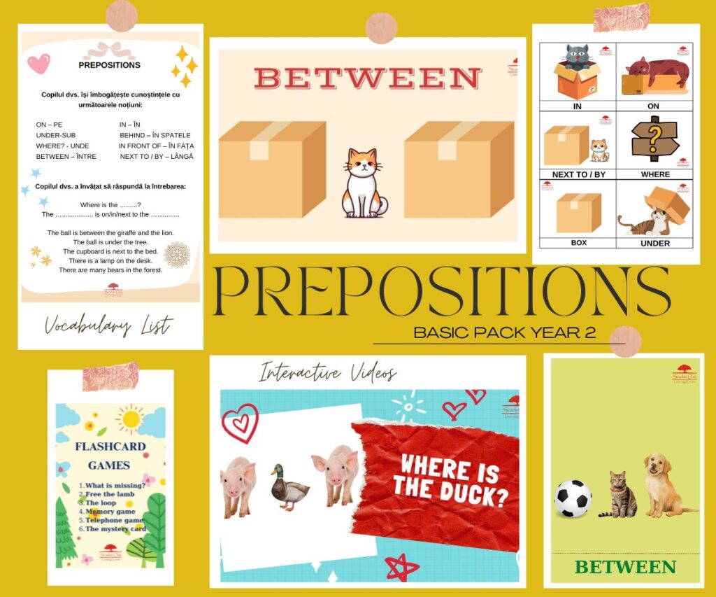 Prepositions (Year 2 of Study) - Basic Pack - Fise de Lucru in Limba ...
